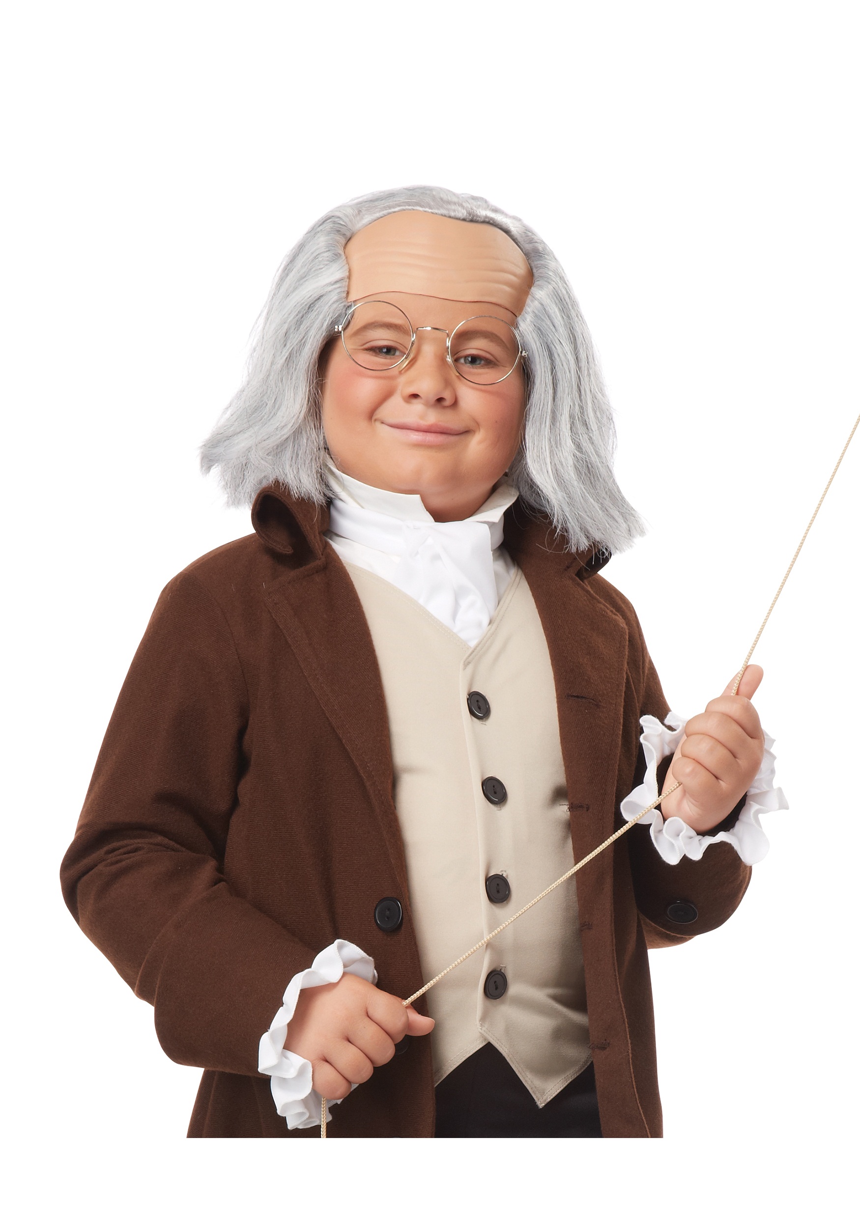 Child Benjamin Franklin Wig - Halloween Costume Ideas 2024
