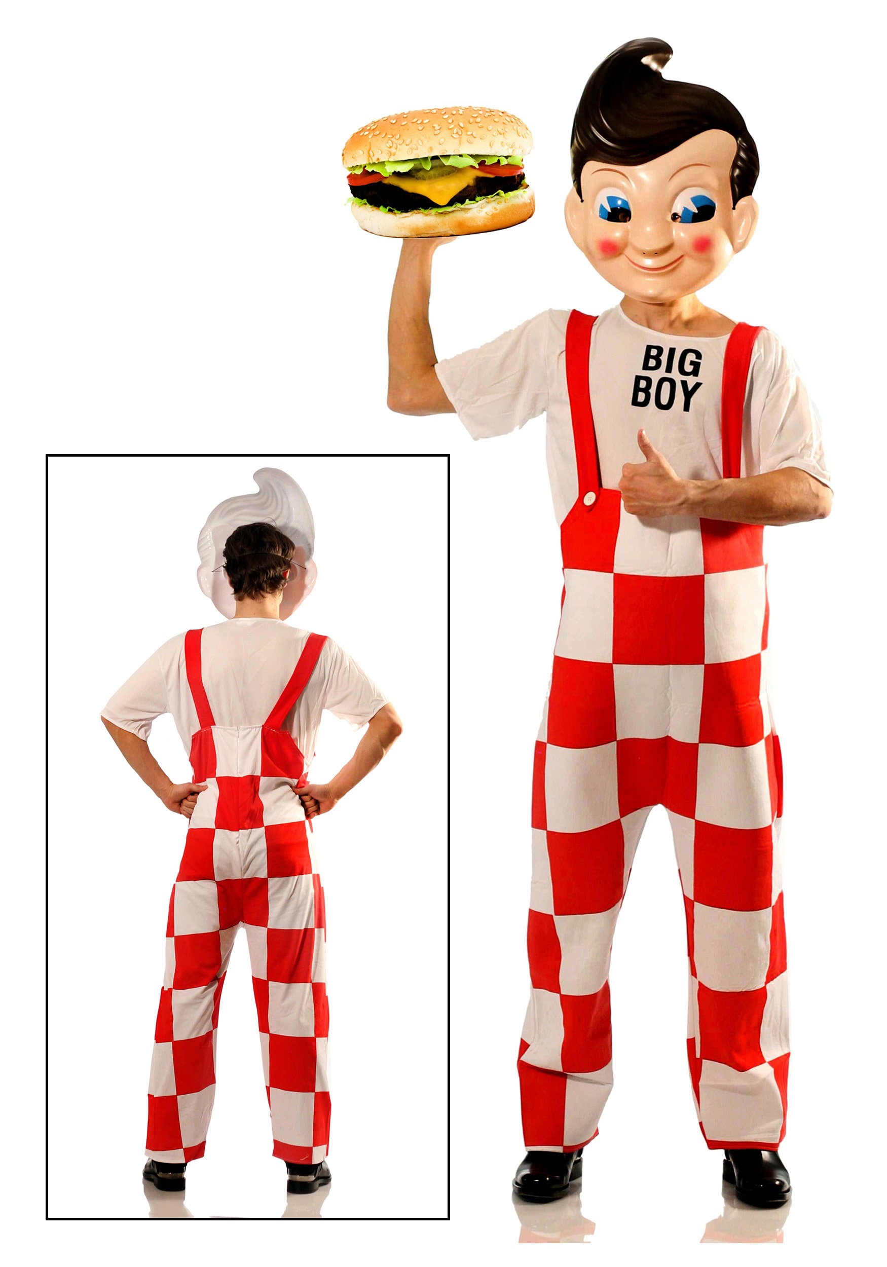 Big Boy Deluxe Costume w/Plastic Mask - Halloween Costume Ideas 2024