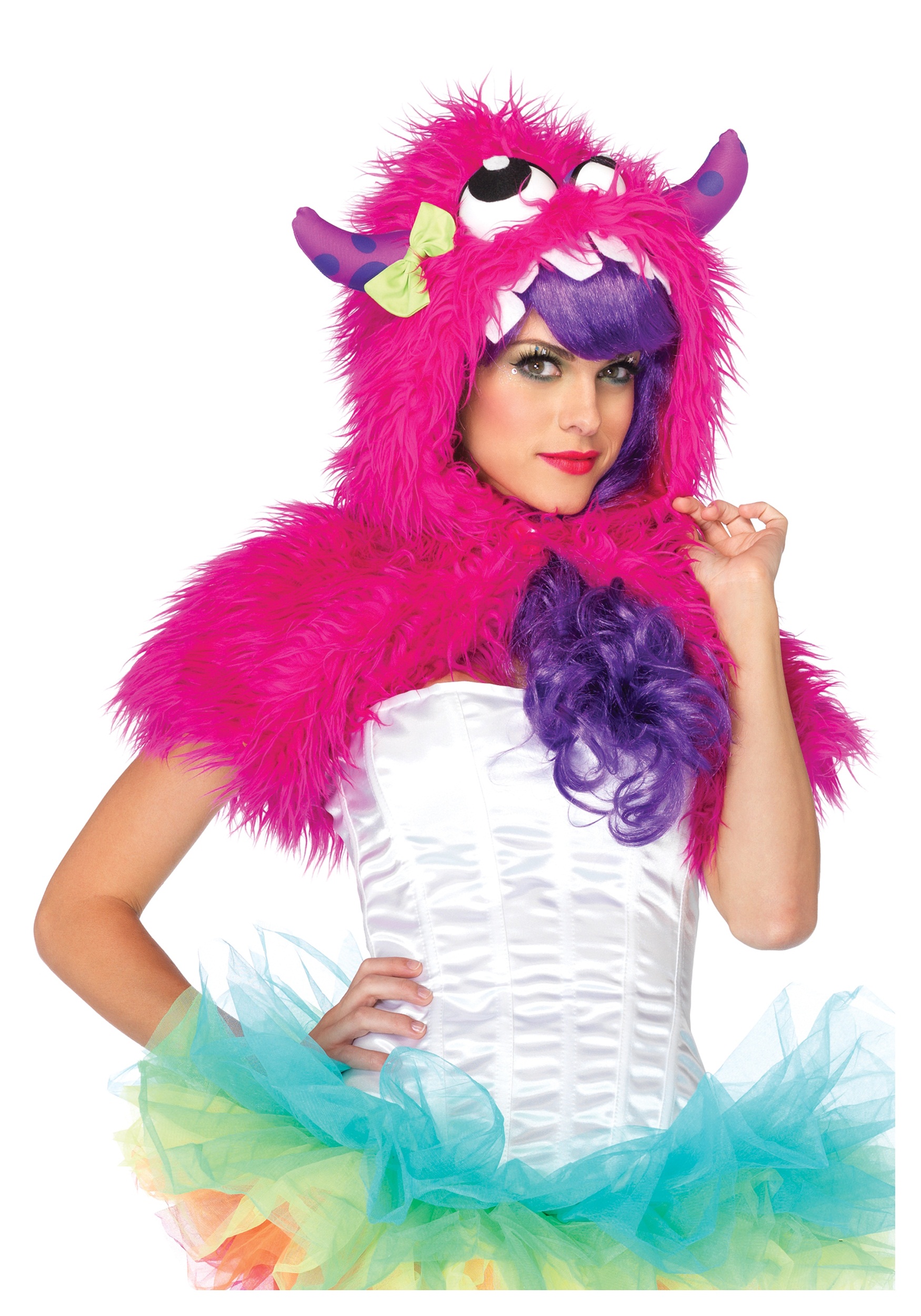 Pink Monster Fur Shrug - Halloween Costume Ideas 2024