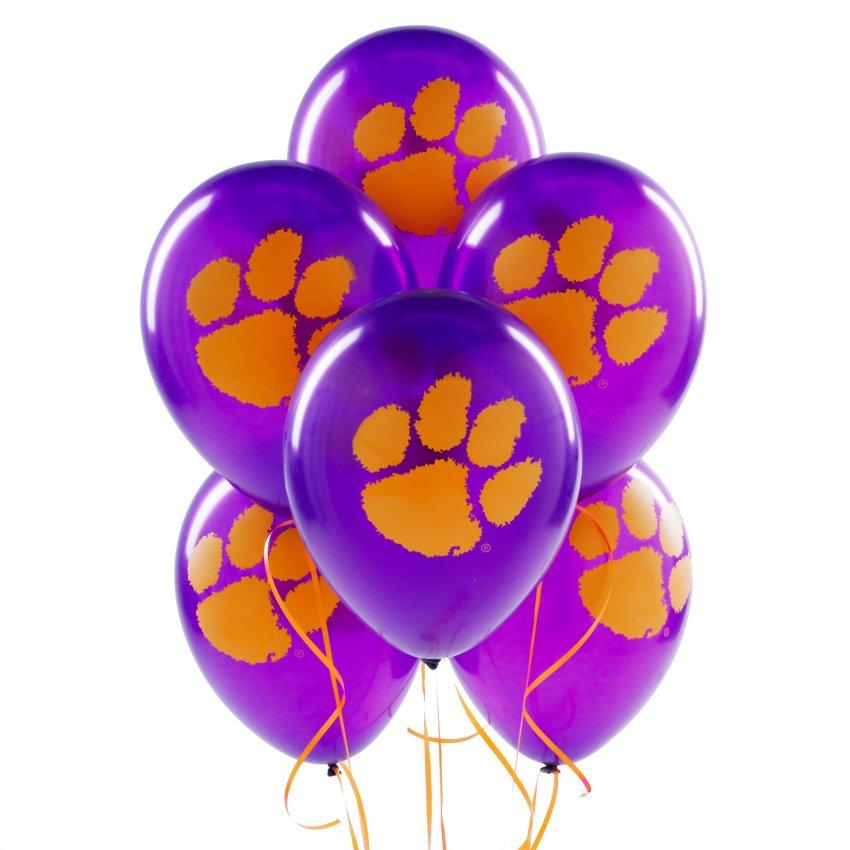 Clemson Tigers - Latex Balloons (10 count) - Halloween Costume Ideas 2024