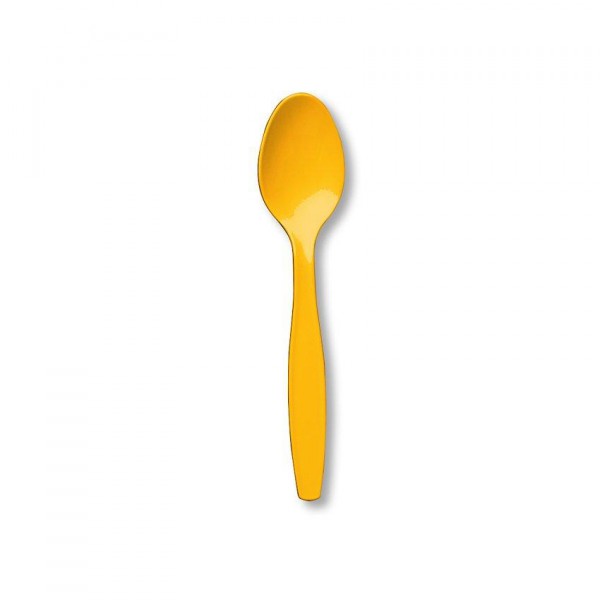 School Bus Yellow (Yellow) Heavy Weight Spoons (24 count) - Halloween ...