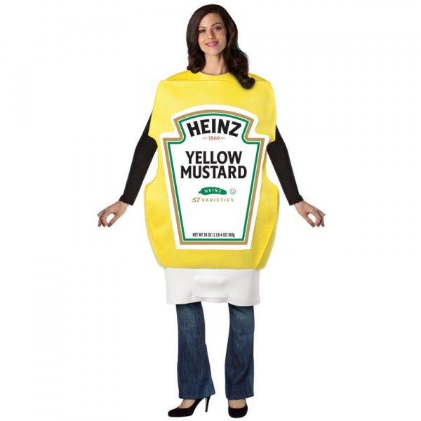 Heinz Mustard Squeeze Bottle Adult Costume - Halloween Costume Ideas 2024